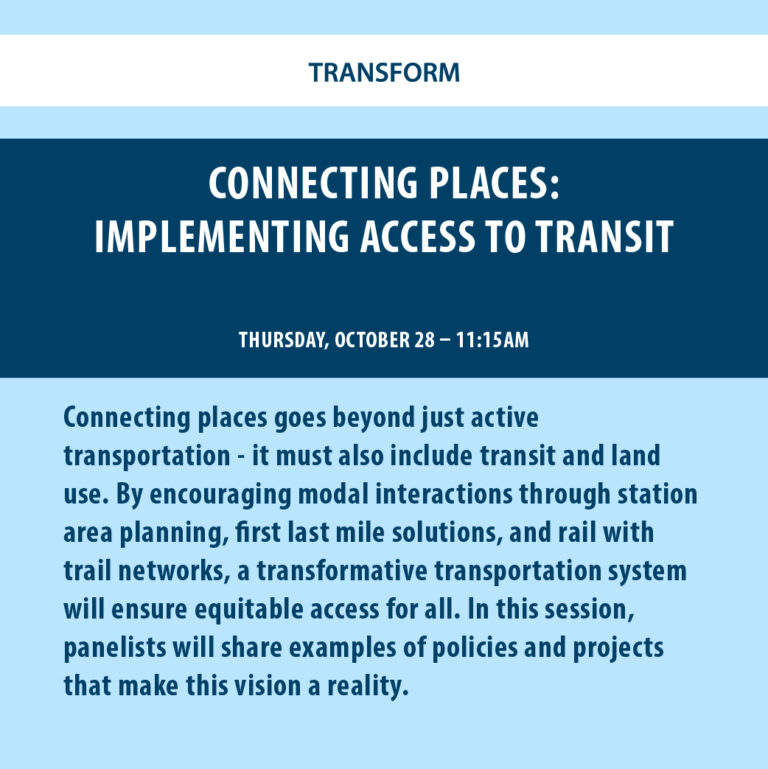 Connecting Places: Implementing Access to Transit - Active ...